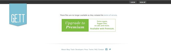 Ge.tt review. MediaFire is by far the better all around option. – GizBeat